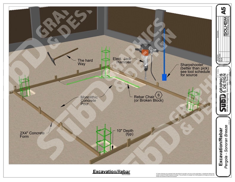 DIY Pergola Design - Digital Plan PDF Download - Sonoran Breeze - Subd ...