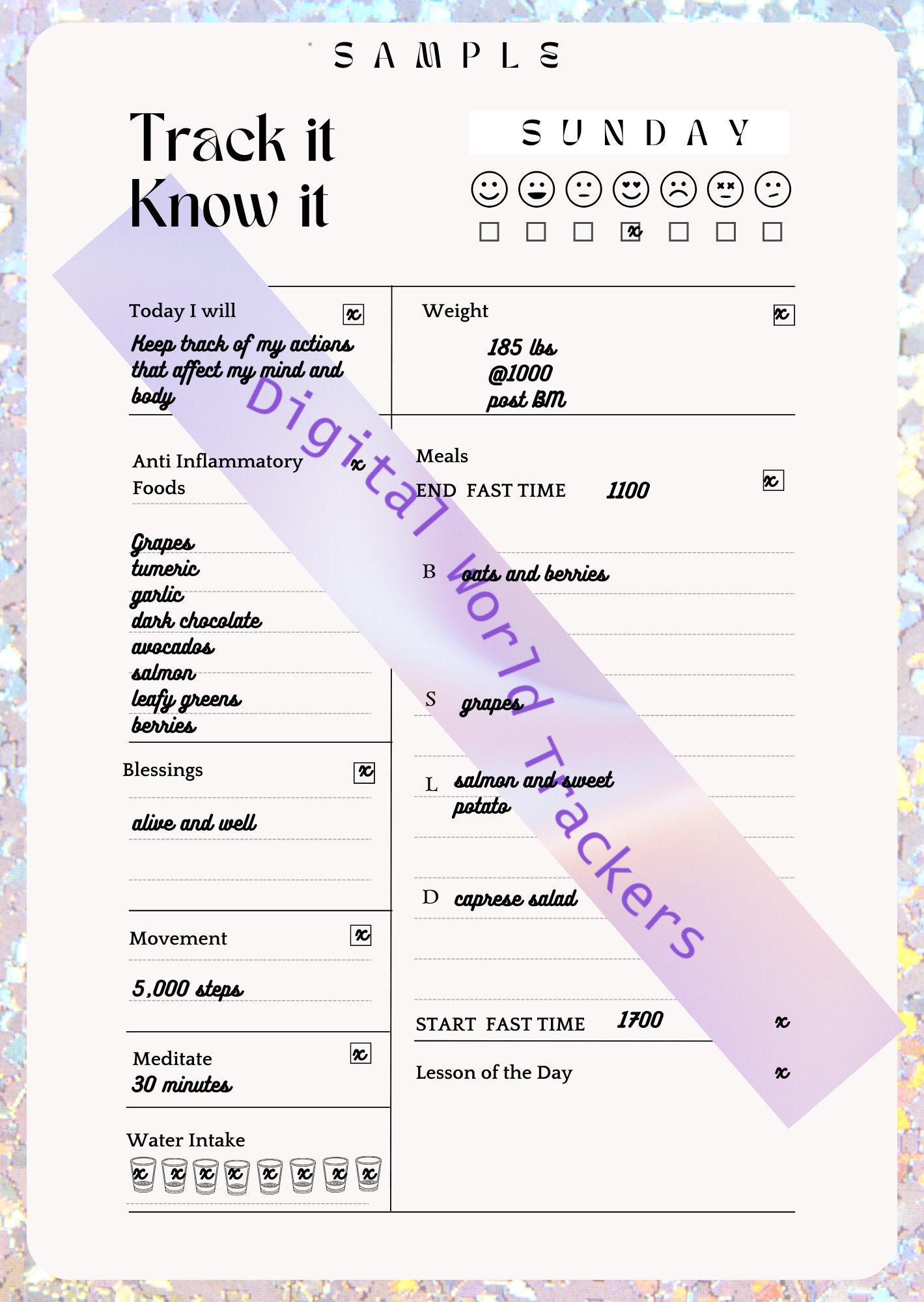 7 Day Planner Printable, Daily to Do List for Personal Improvement ...