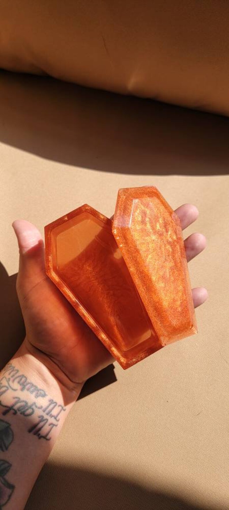 Resin Copper Coffin Box - Etsy