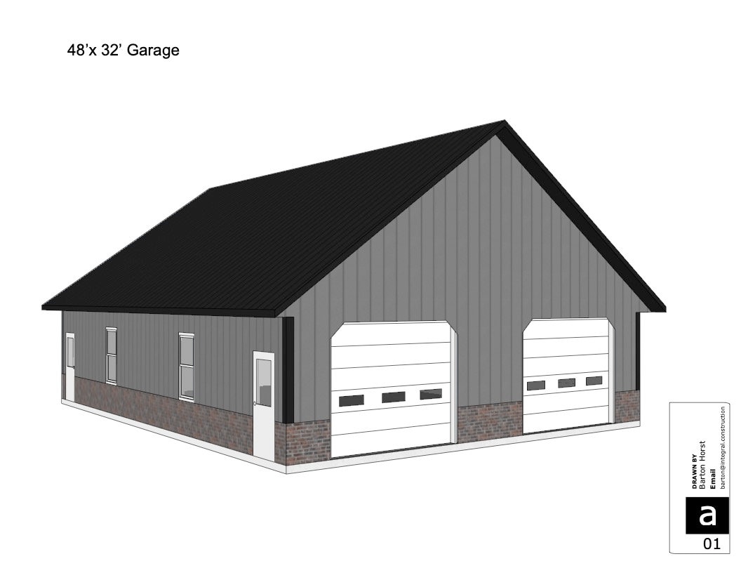 Garage Plans 48'x 32' - Etsy