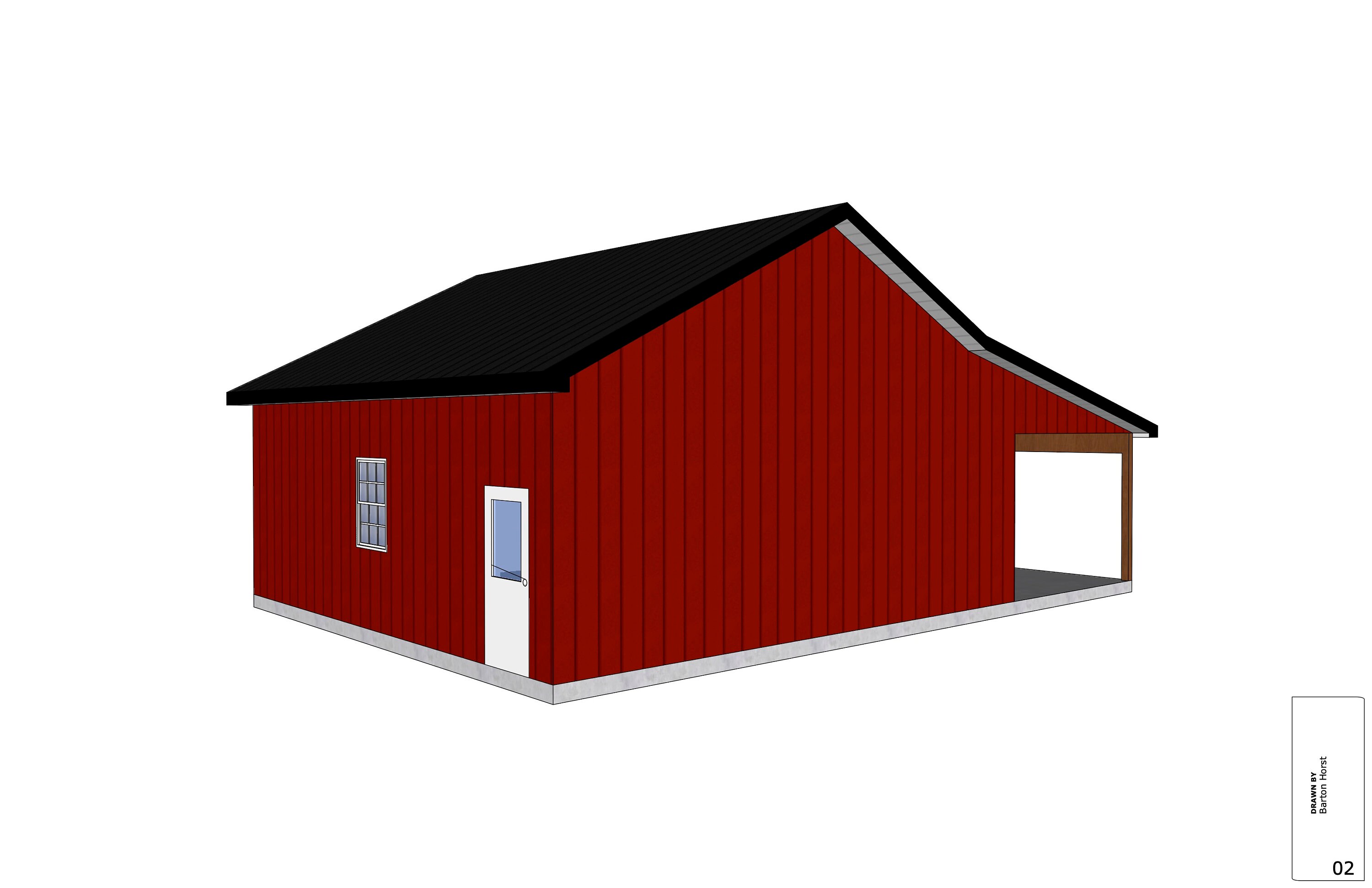 Garage / Shop Plans 40x 28 - Etsy