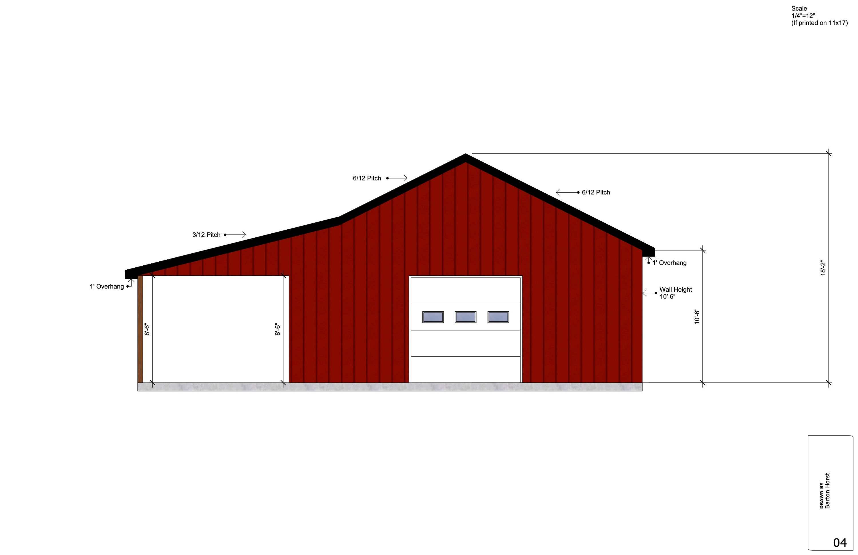 Garage / Shop Plans 40x 28 - Etsy