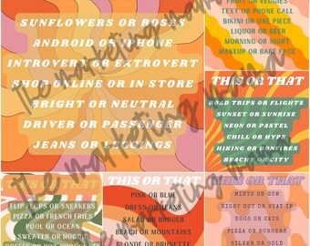 Small Business Social Media Retro & Bright Interactive Post Bundle ...