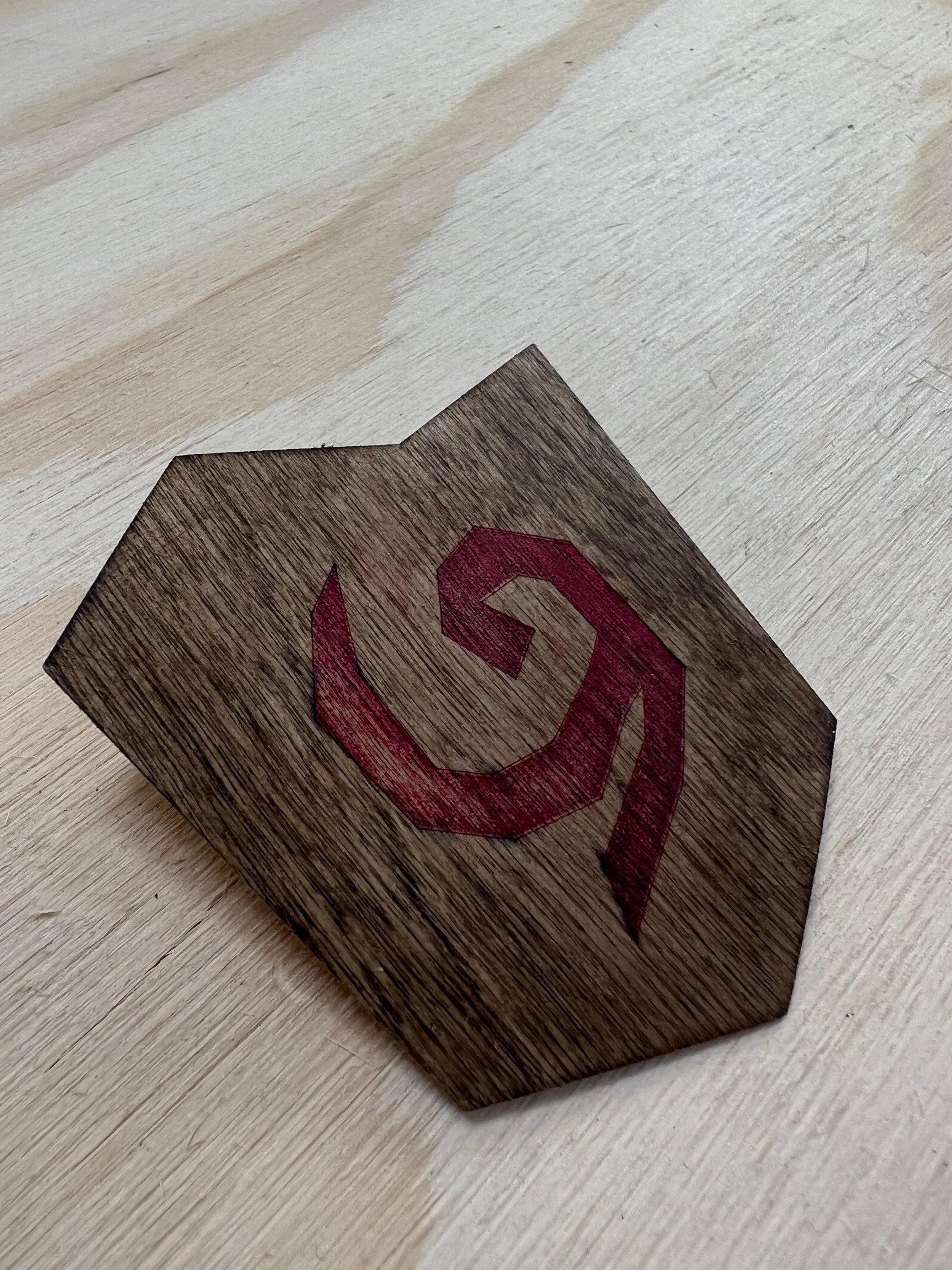 Zelda Deku Shield Wooden Sticker - Etsy