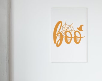 Boo! - Halloween, Printable Poster, Printable Wall Art, Downloadable ...