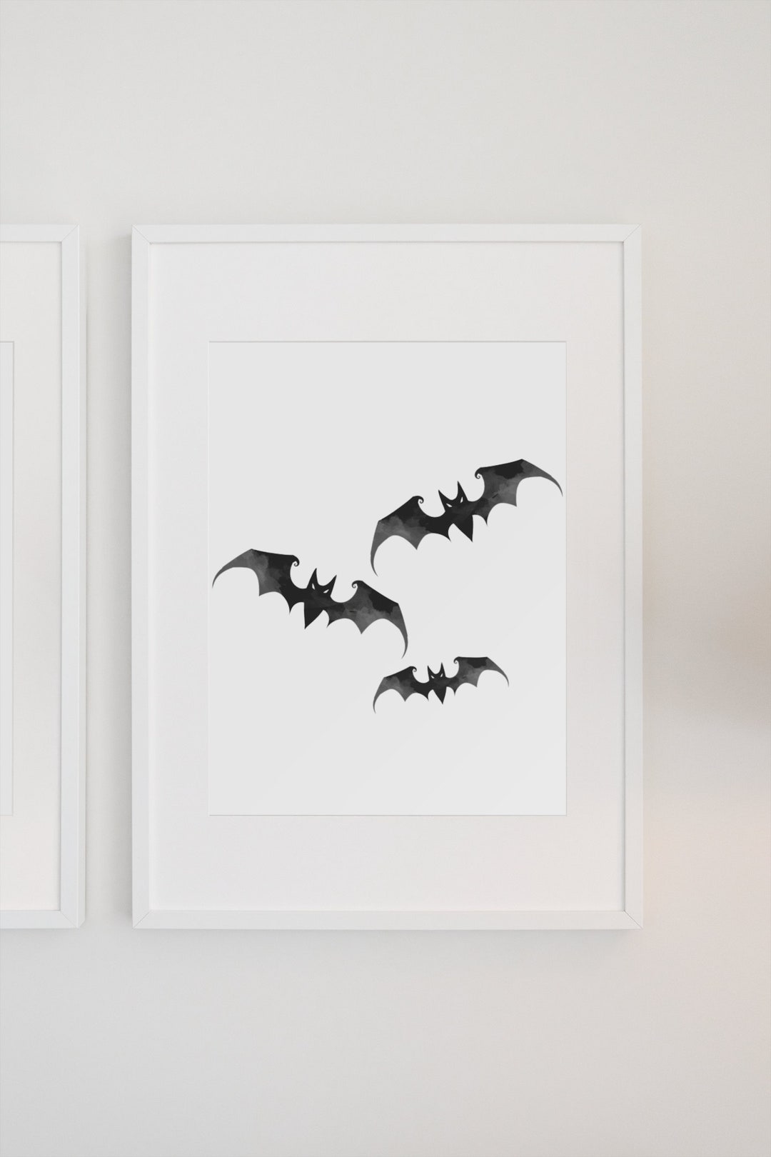 Halloween Bat Wall Art. Modern Printable. Halloween Sign. - Etsy