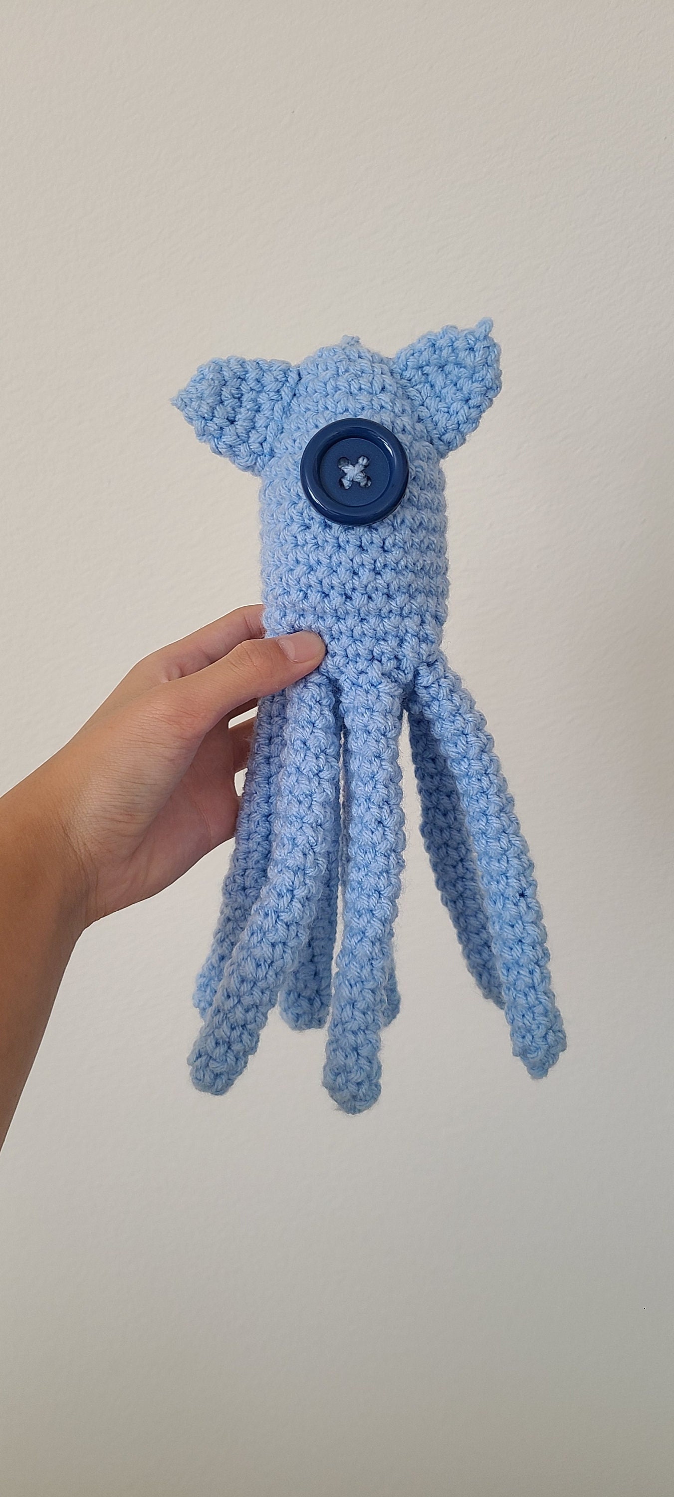 One-eyed Squid Crochet Plushie - Etsy