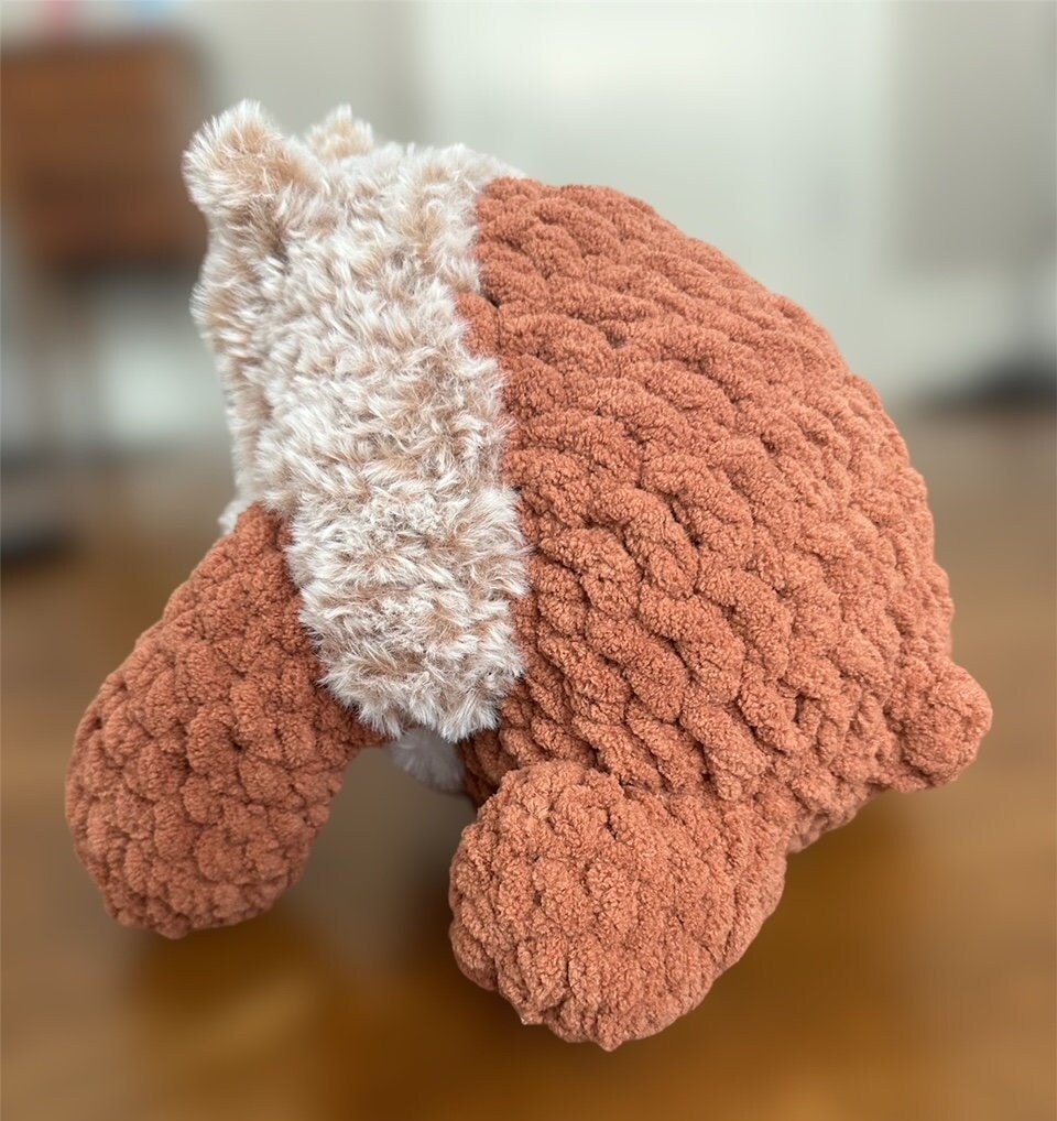 Owlbear Cub Crochet Chonky Plushie Pattern, Big Baby Owl Bear Amigurumi ...