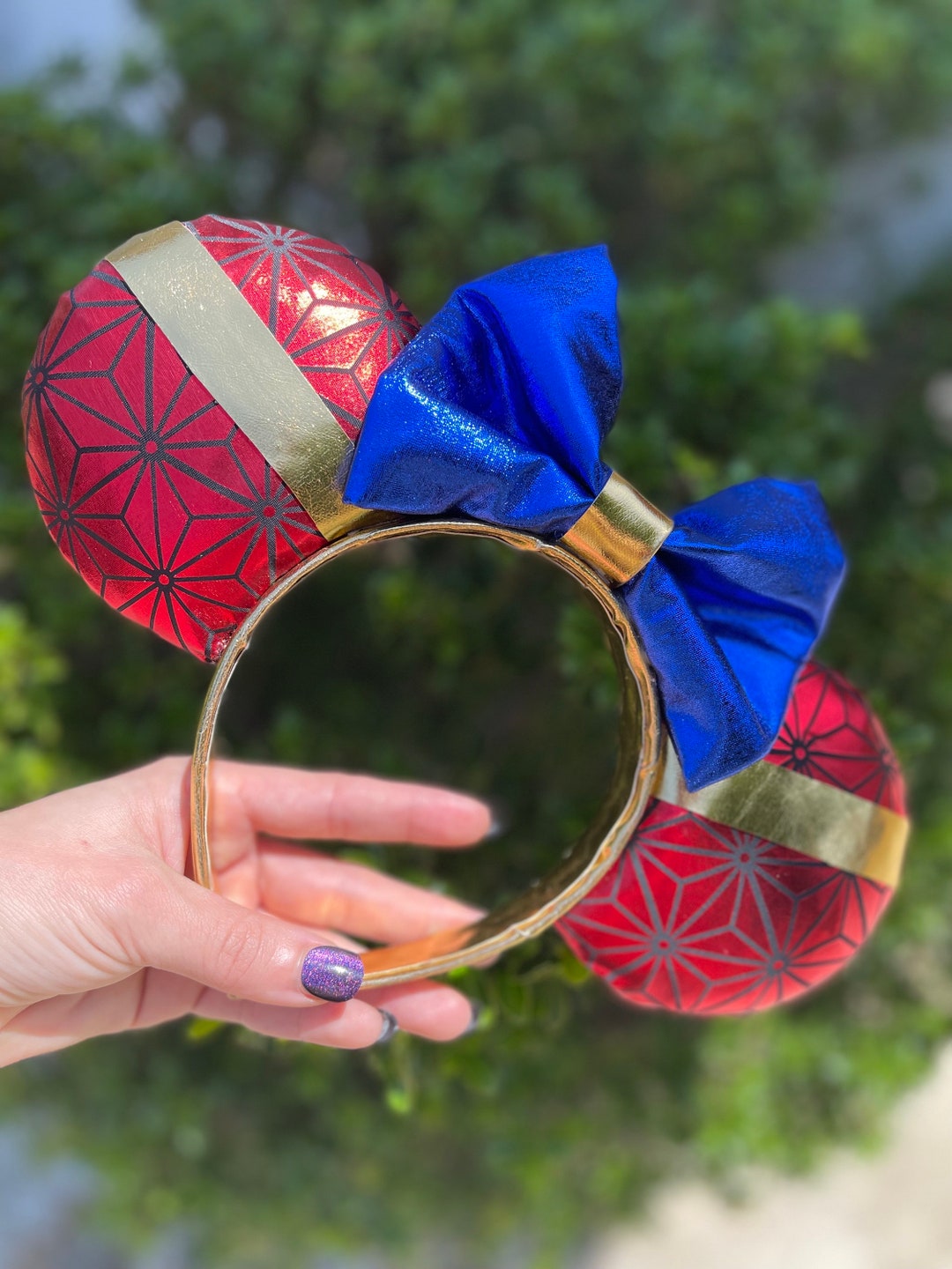 Superhero Ears, Shiny Fabric Minnie Ears, Captain Marvel Mickey Ears ...