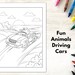 Printable Coloring Pages for Kids Animals Driving Cars, Coloring Pages ...