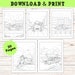 Printable Coloring Pages for Kids Animals Driving Cars, Coloring Pages ...