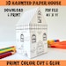 Haunted Paper House Template, 3D Paper Houses Printable, Halloween Kids ...