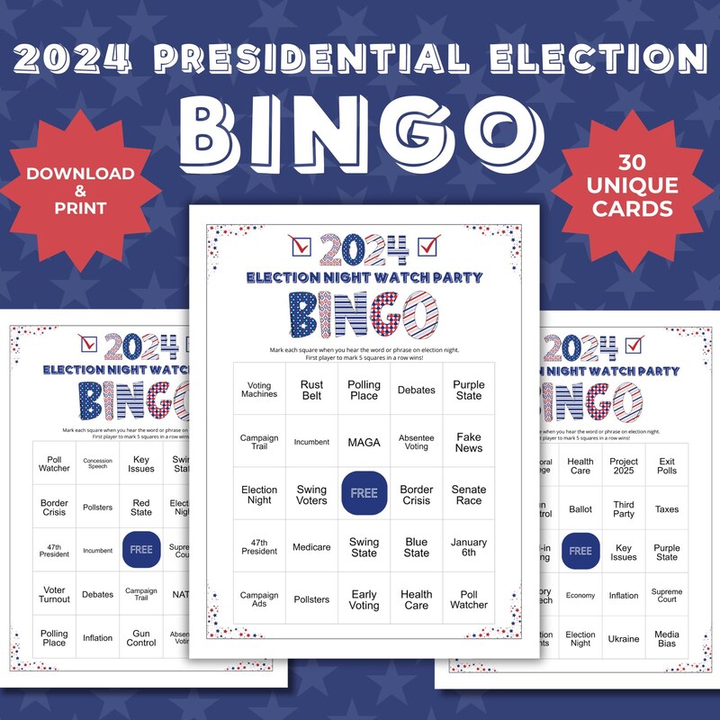 Trump Bingo Card - Etsy