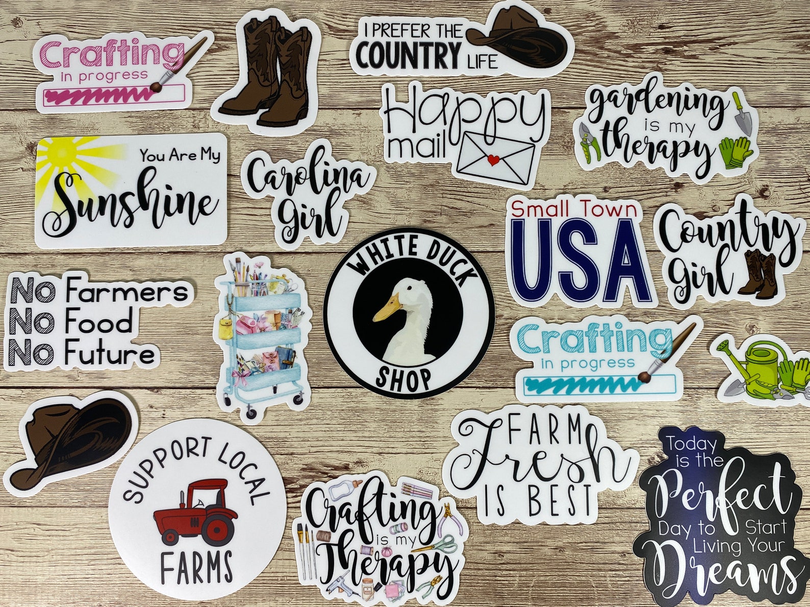 Crafting in Progress Paintbrush Die Cut Waterproof Sticker Crafting ...