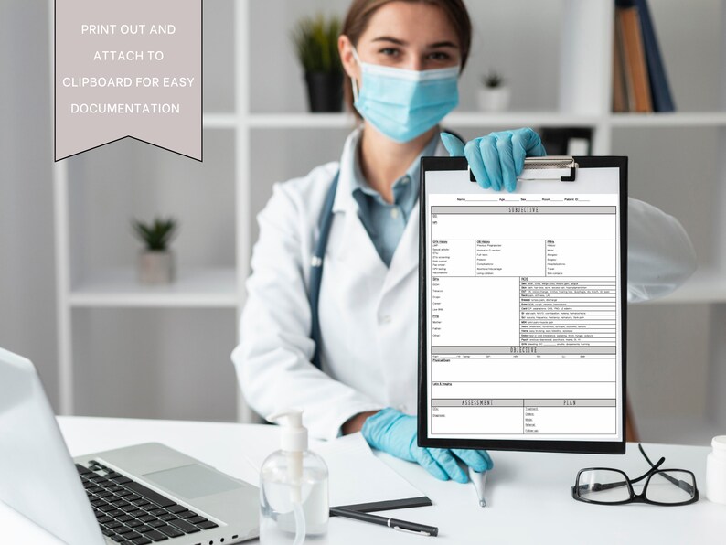 OBGYN SOAP Note Template Clinical Rotations Physician - Etsy