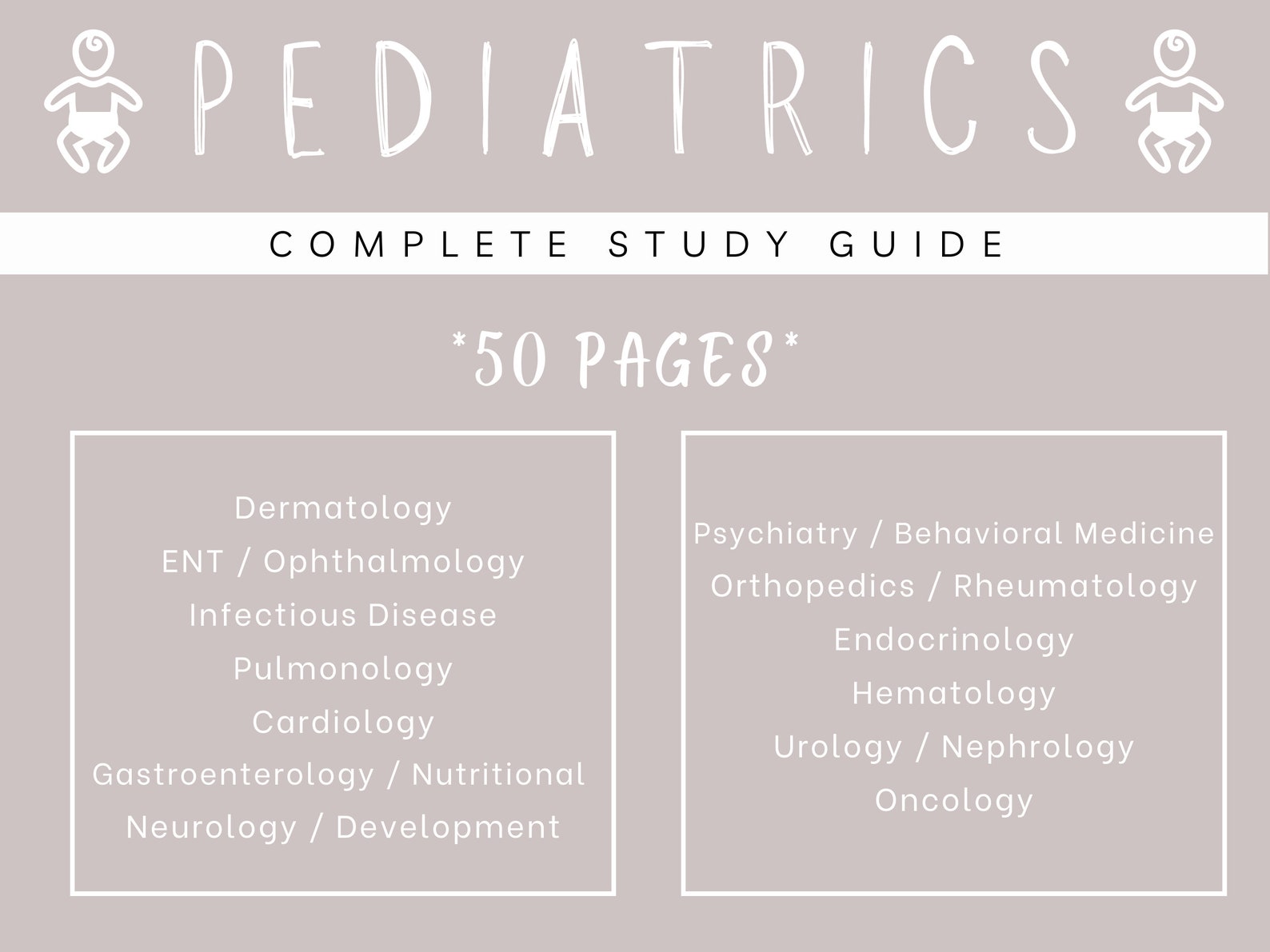 Pediatric Study Guide (digital Download) - Etsy