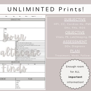 Orthopedic SOAP Note Template Clinical Rotations Physician Assistant ...