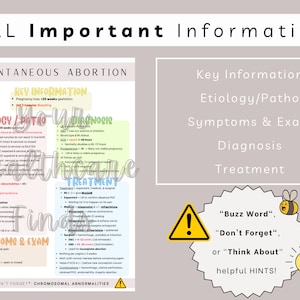 Obstetrics / Gynecology Bundle - Complete Study Guide and Sheets ...