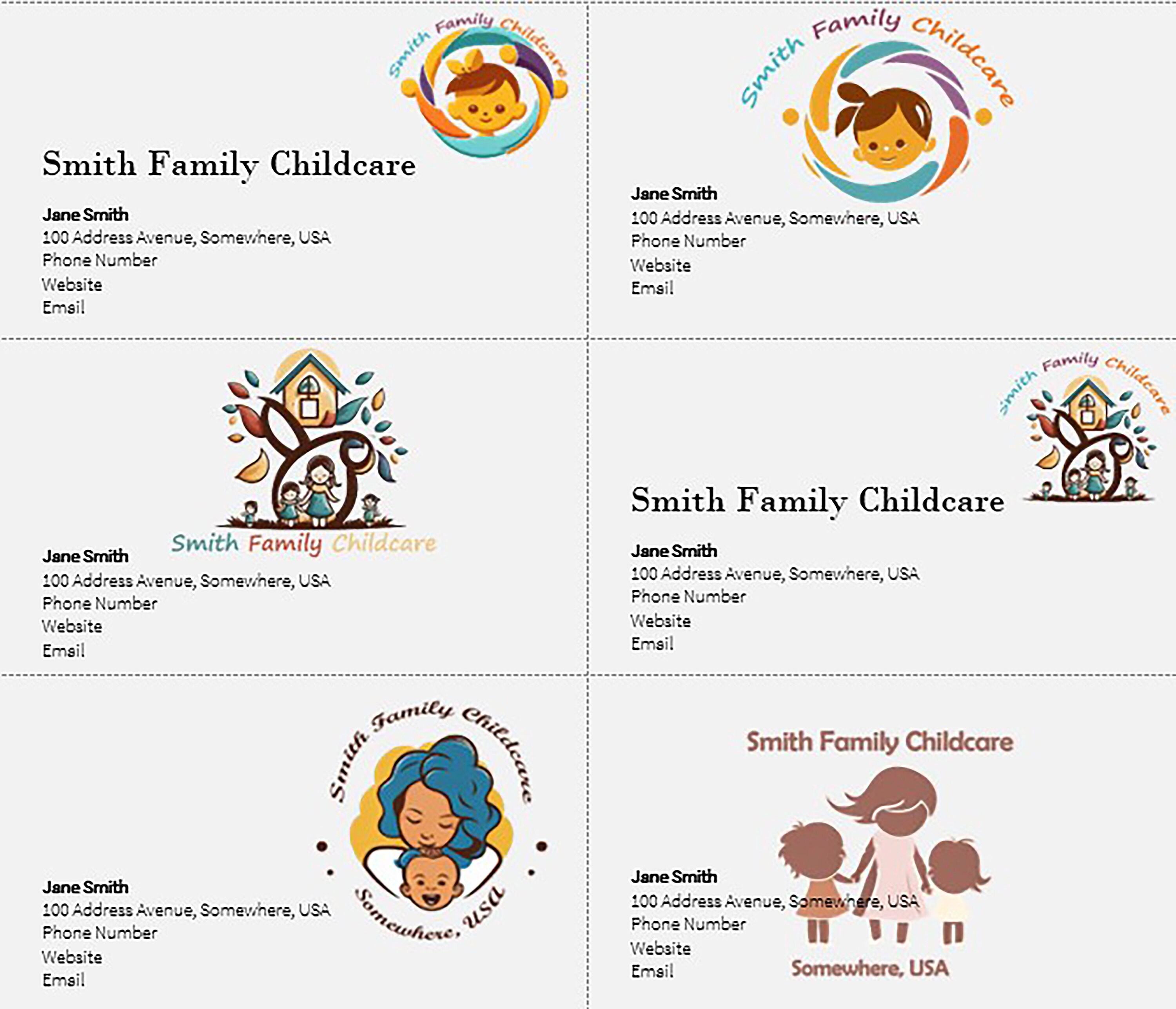 Customizable Business Logo for Childcare - Etsy