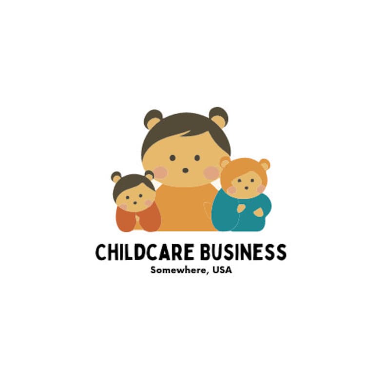 Customizable Business Logo for Childcare - Etsy