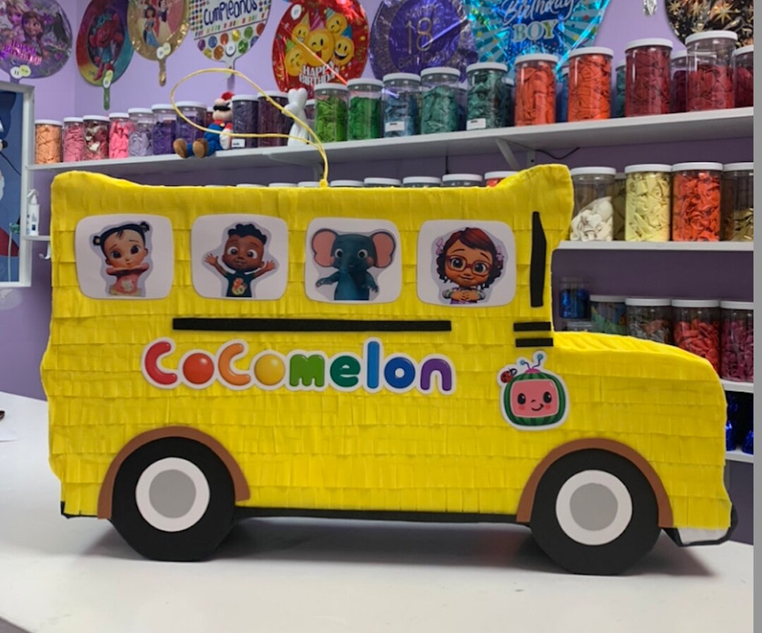 Bus Coco Melon Piñata - Etsy