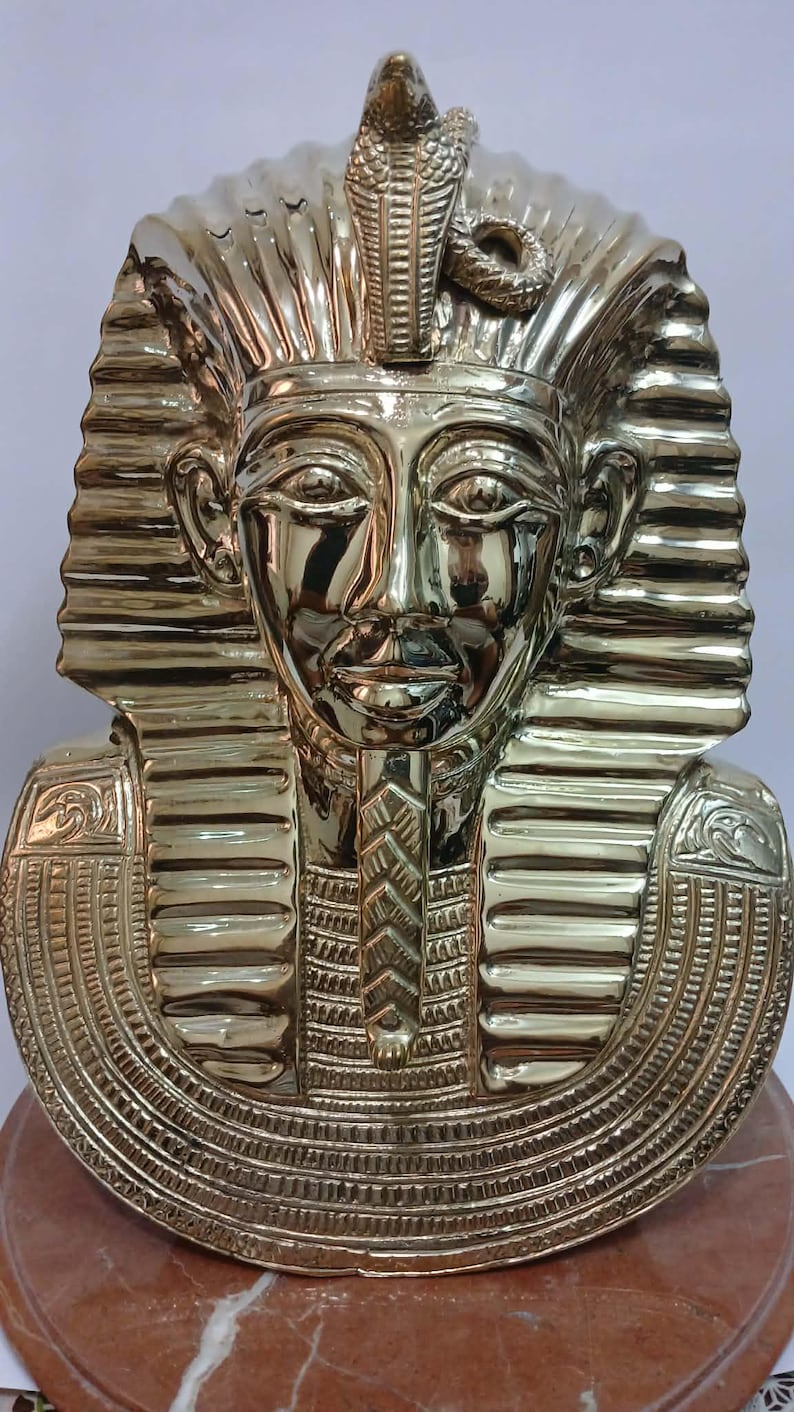 Authentic King Tutankhamun Burial Mask Replica - Luxury Heavy Egyptian ...