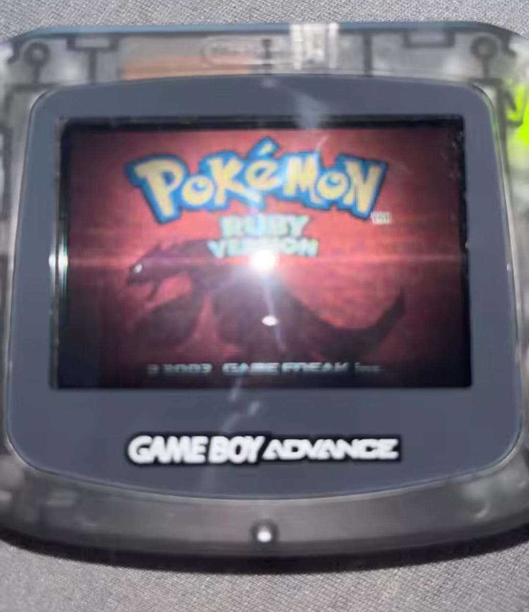 Authentic Pokémon Ruby Version (GBA) | New Battery (CR1616) | PCB Shown ...