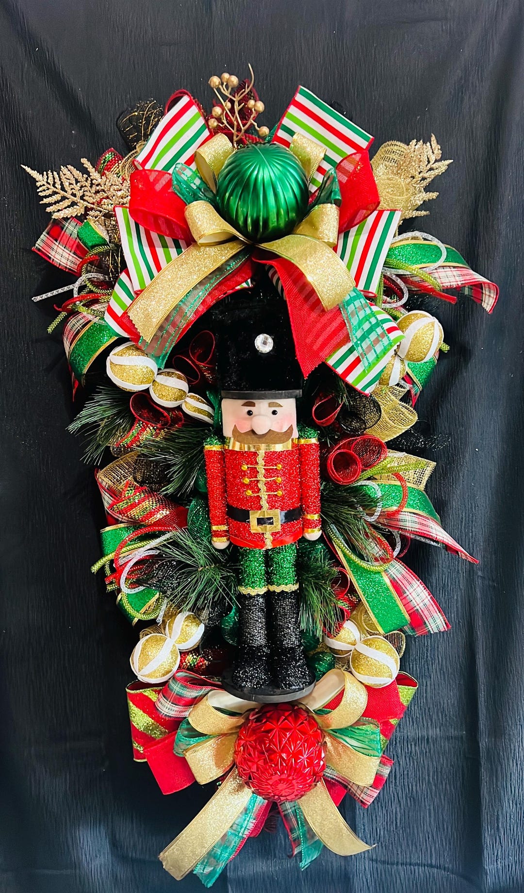 Large Christmas Nutcracker Wreath for Double Doors Nutcracker Christmas ...