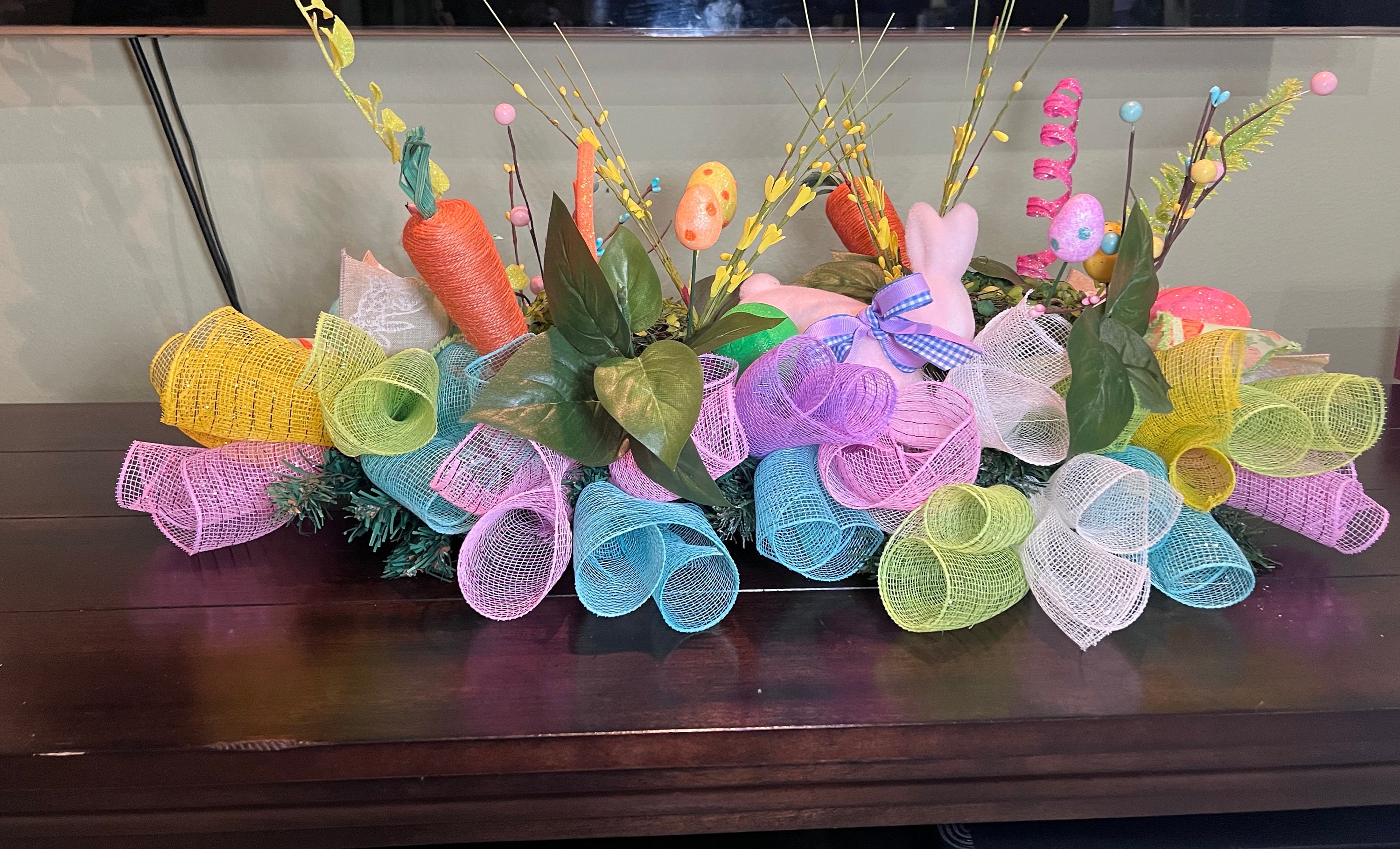Easter Decoration for Mantle Over the Chimney Easter Swag Easter ...