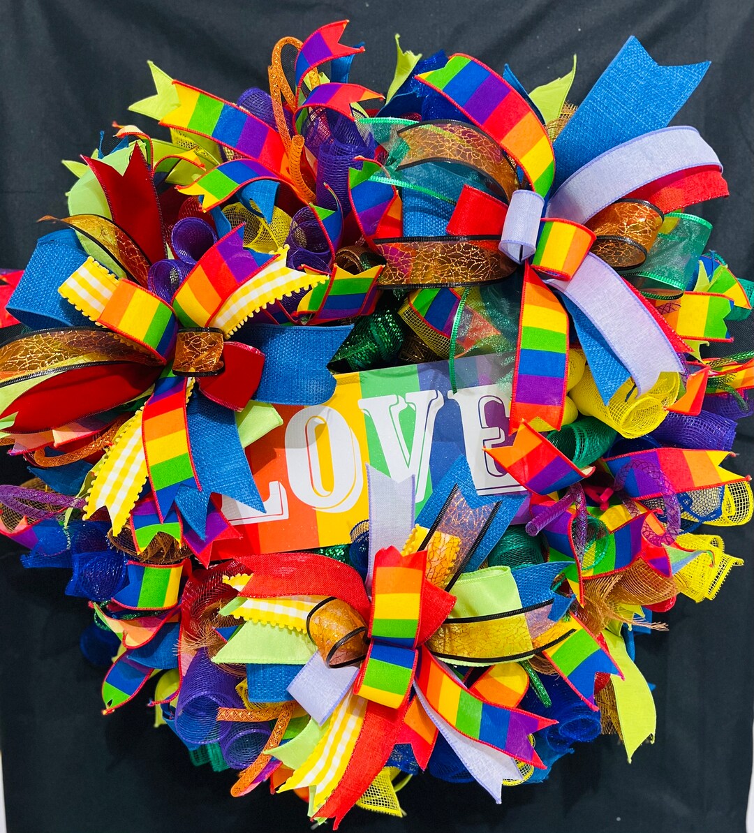 Pride Wreath LBGTQ Wreath Colorful Wreath Pride Month Everyday Wreath ...