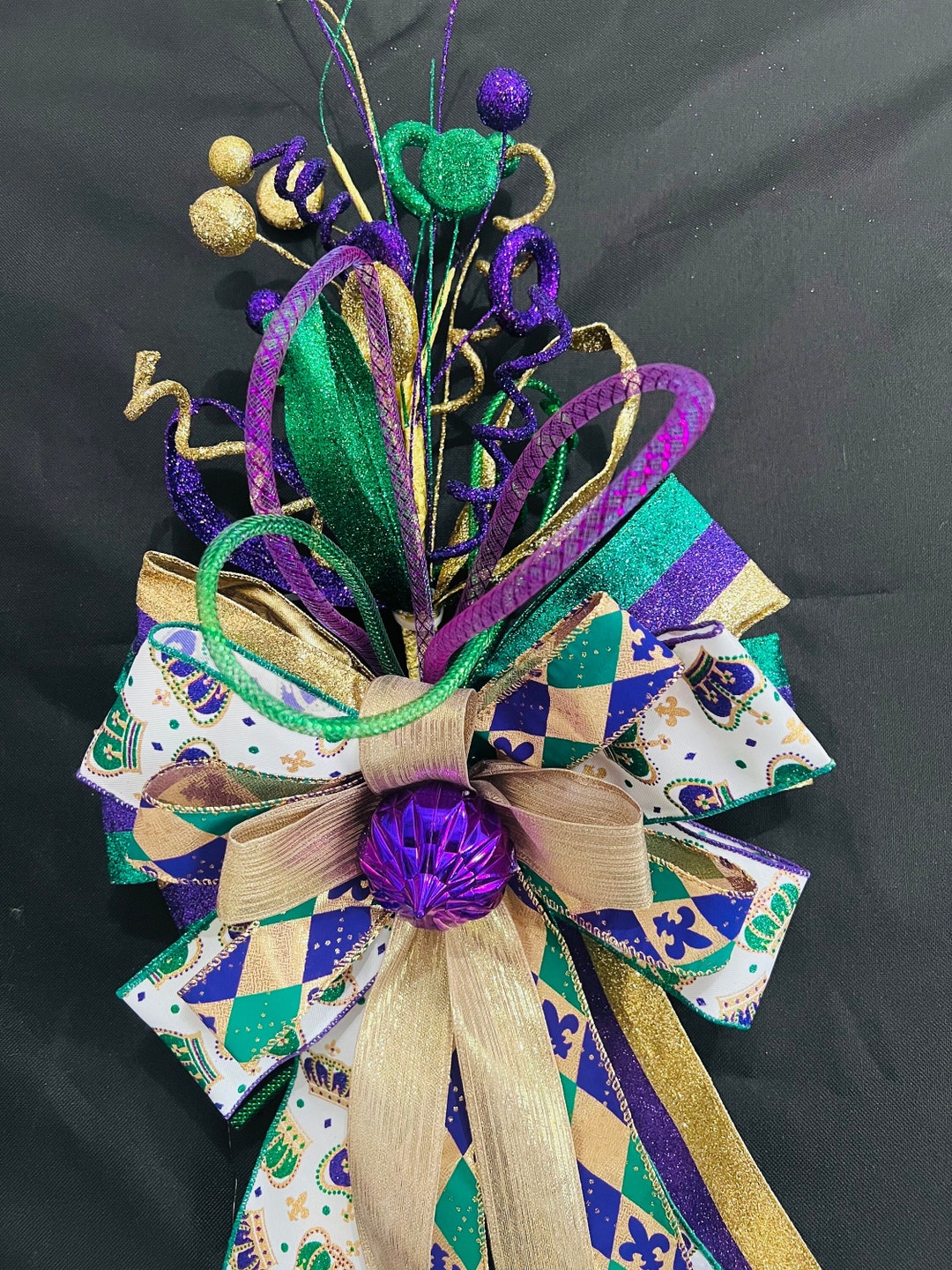 Mardi Gras Tree Topper Topper for Tree Mardi Gras Topper for Tree or ...