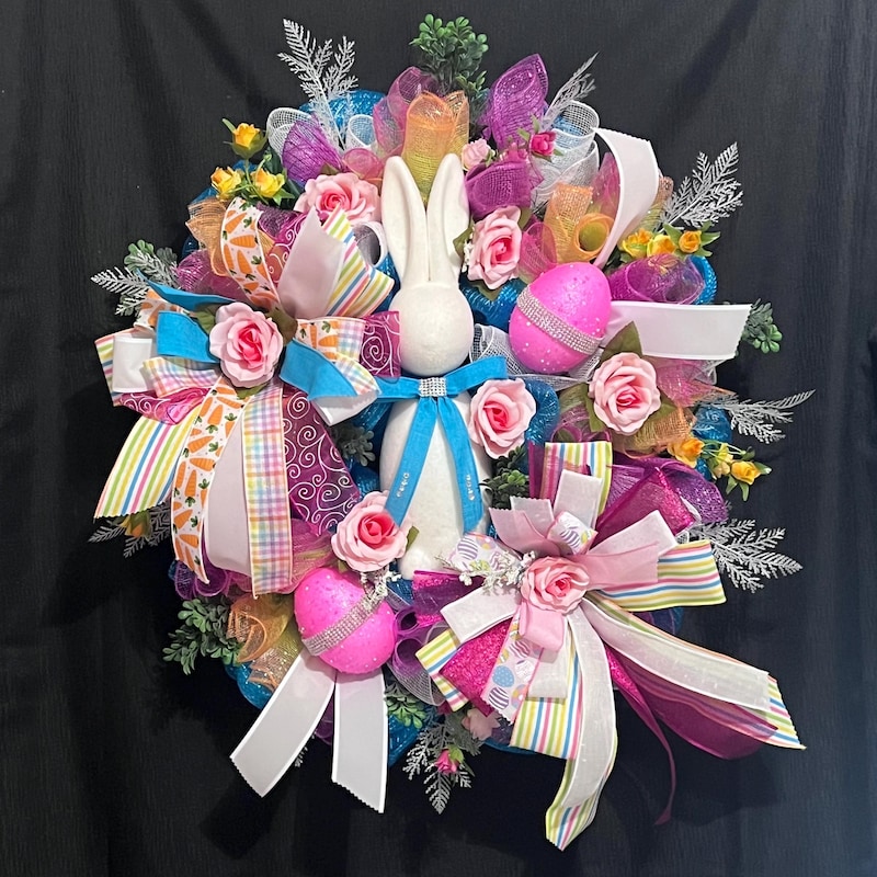 Easter Bunny Wreath - Etsy