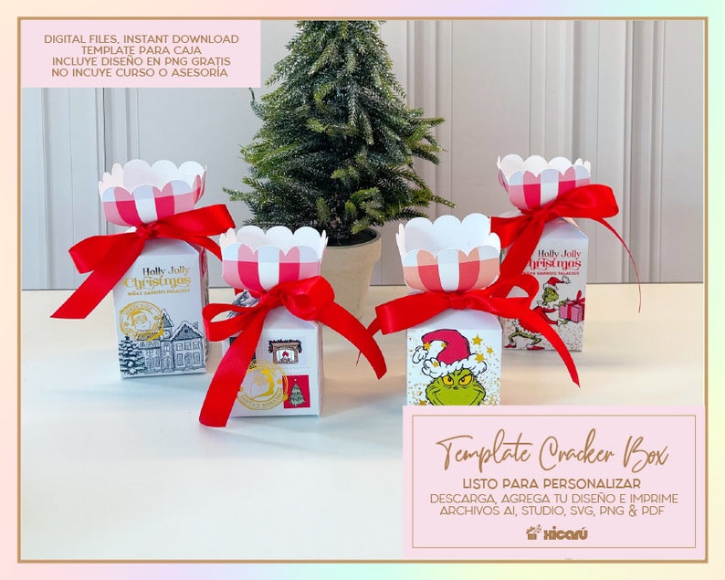 Template: Cracker Box - Etsy México