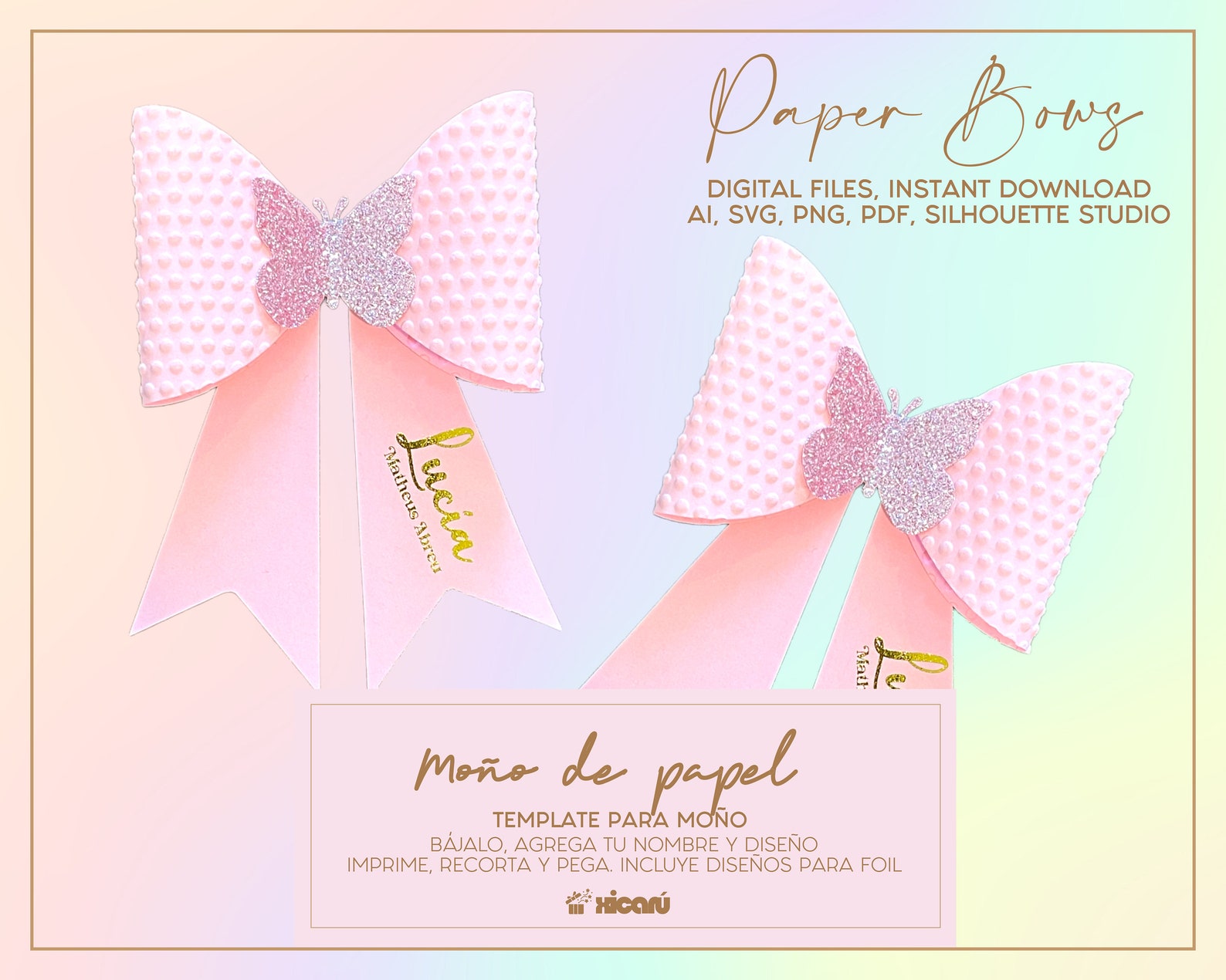 Paper Bow Template Paper Bun Mold Gift Bun - Etsy