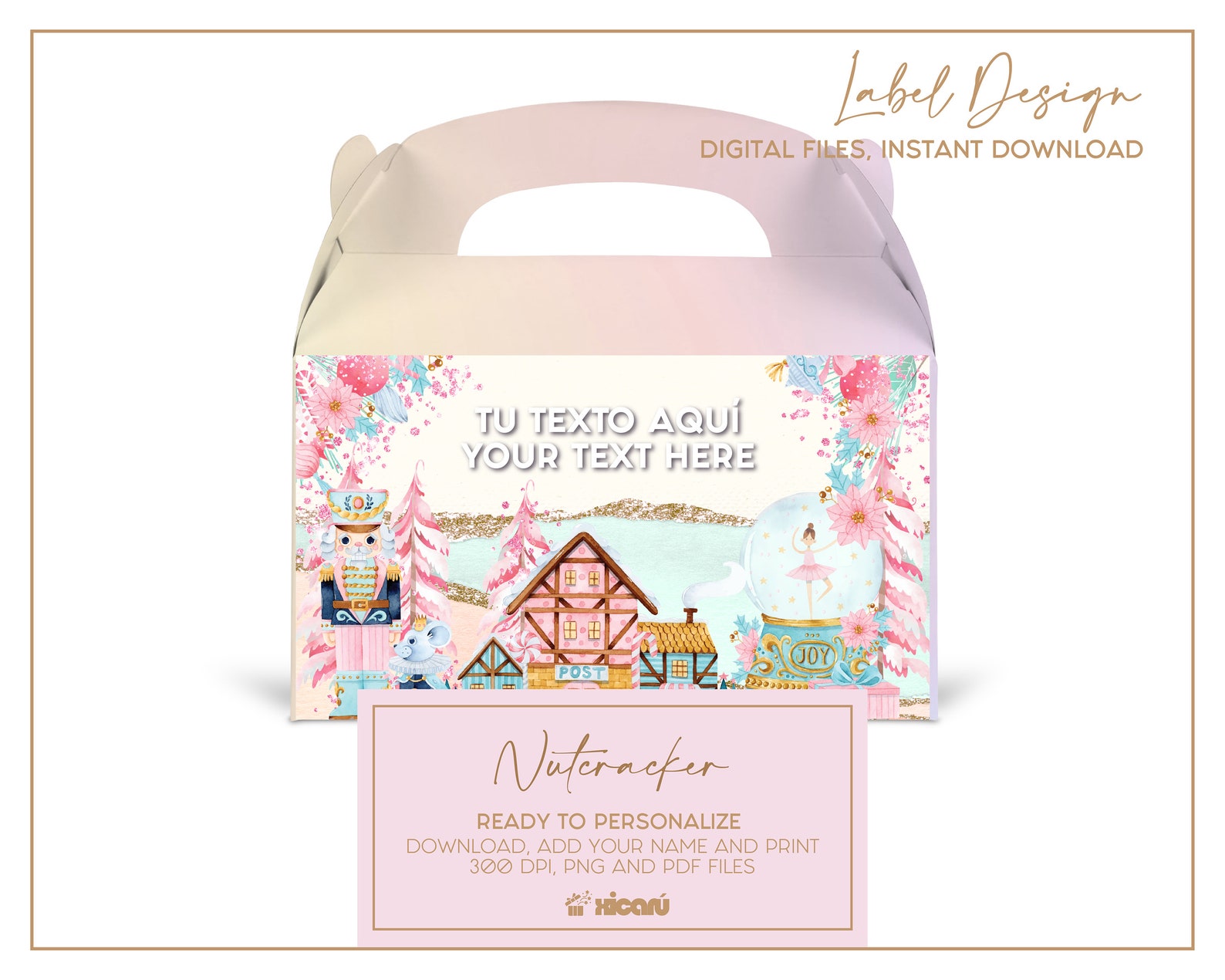 Nutcracker, Label Design, Treat Box Labels, Printable Label, Lunch Box ...