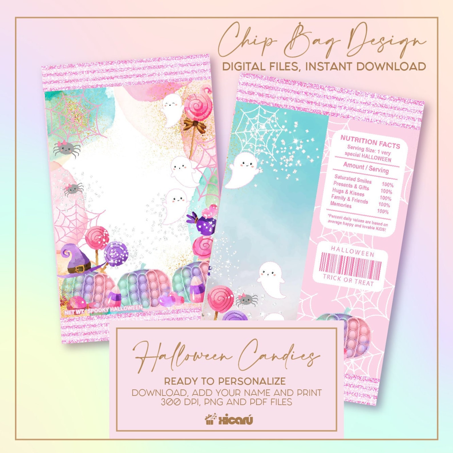 Halloween: Pop It, Digital Design Kit - Etsy