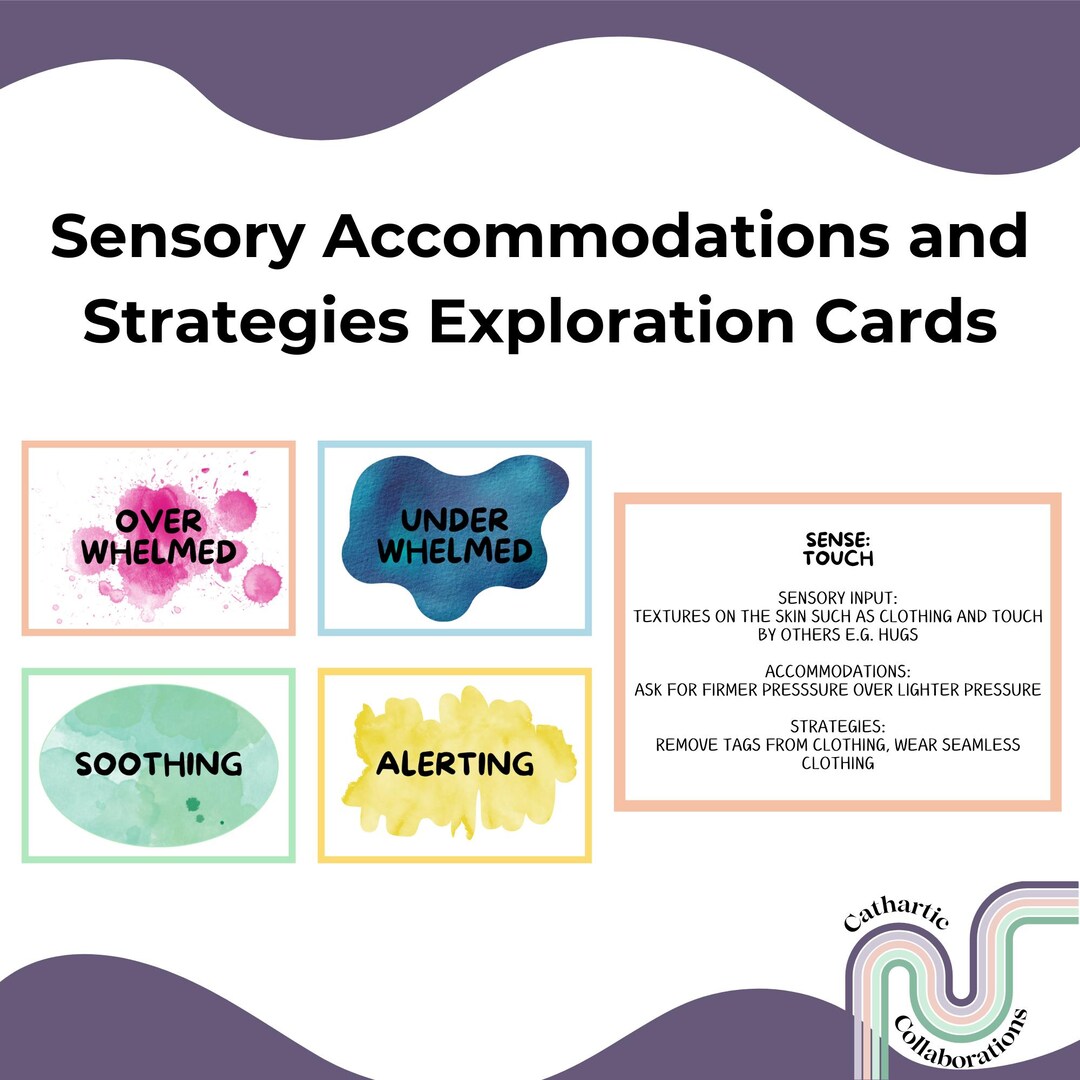 Sensory Accommodations and Strategies Exploration Cards - Etsy