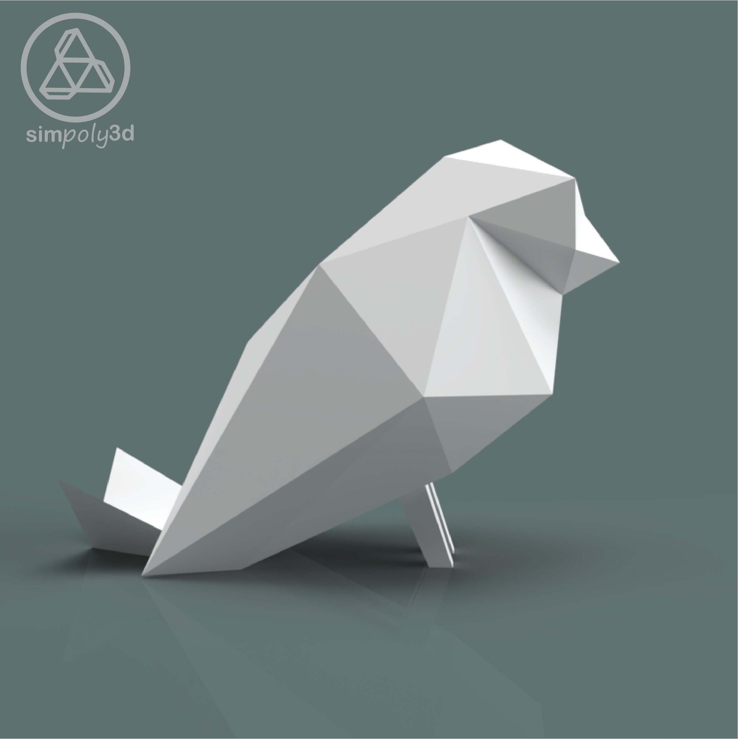 BIRD_01 Paper Craft Digital Template Origami Pdf Svg Dxf - Etsy