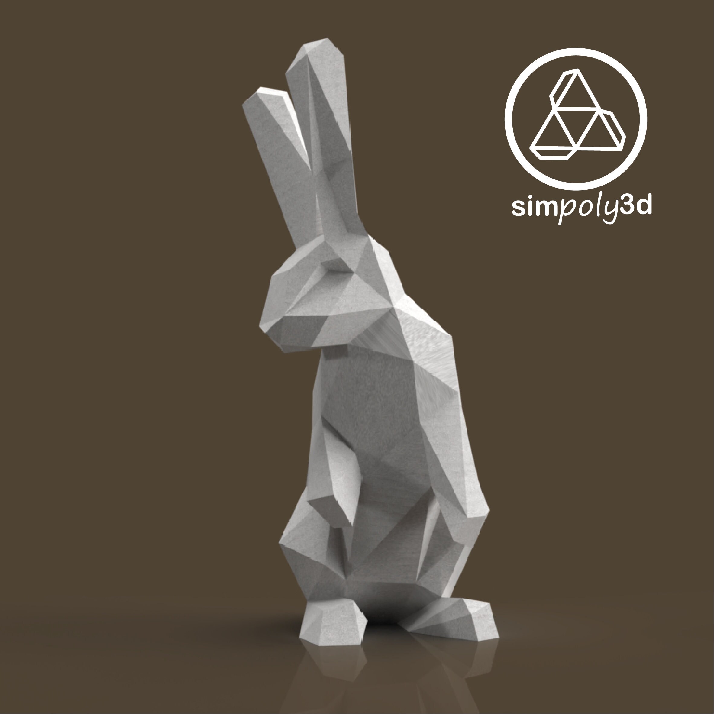 HARE_01 Paper Craft, Digital Template, Origami, Pdf, Svg, Dxf Download ...