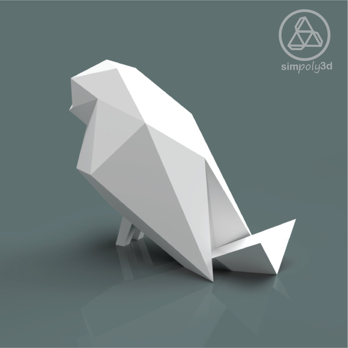BIRD_01 Paper Craft Digital Template Origami Pdf Svg Dxf - Etsy