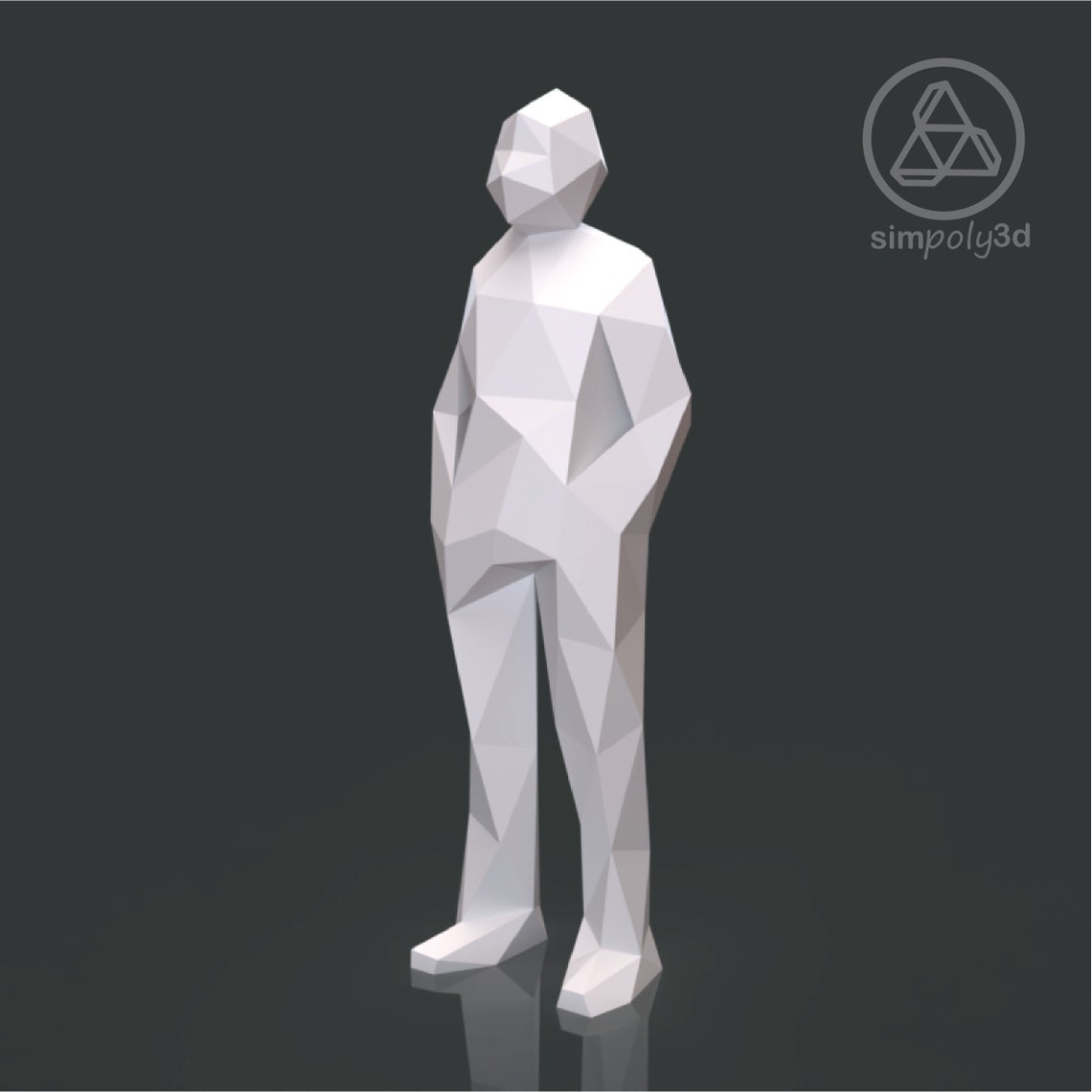 FIGURE_04 Paper Craft Digital Template Origami Pdf Svg - Etsy