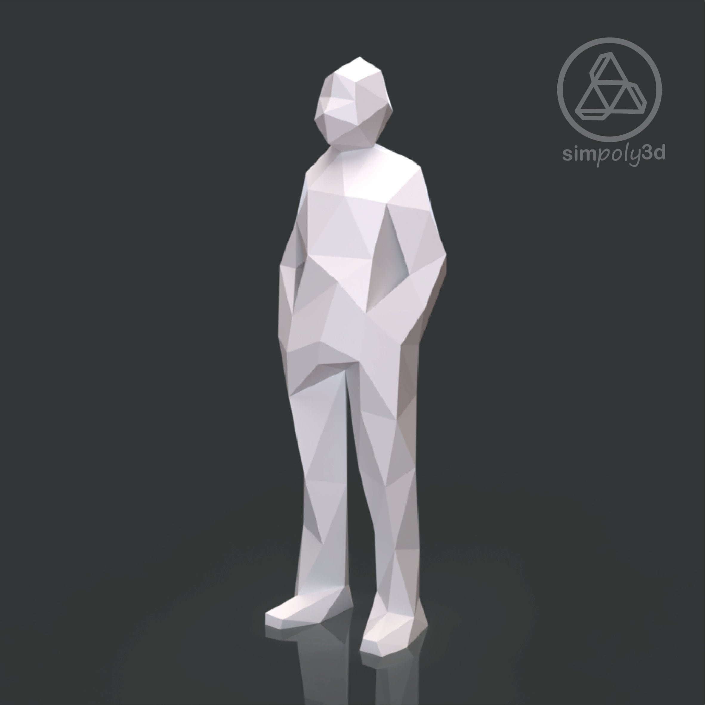 FIGURE_04, Paper Craft, Digital Template, Origami, Pdf, Svg, Dxf ...