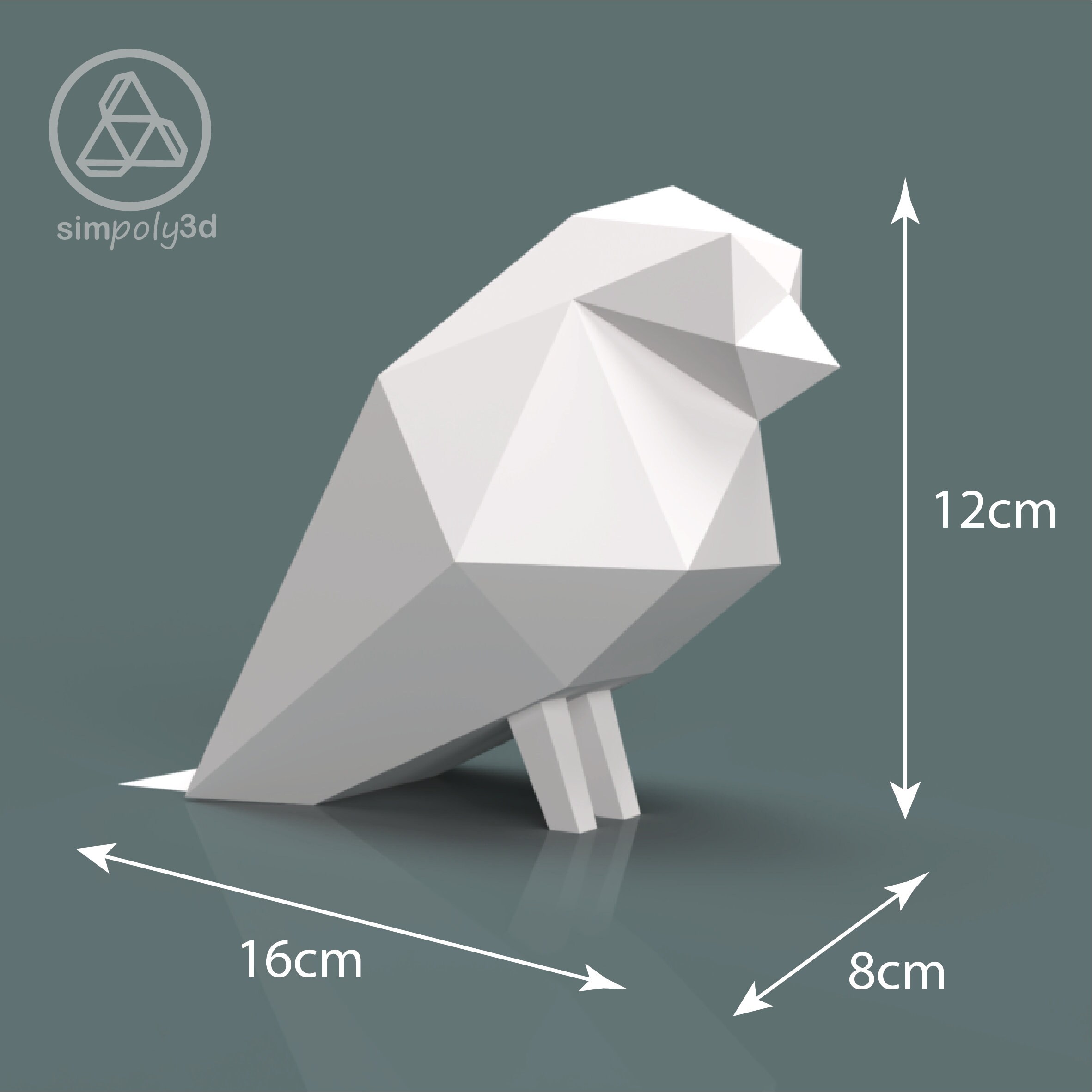 BIRD_01 Paper Craft Digital Template Origami Pdf Svg Dxf - Etsy