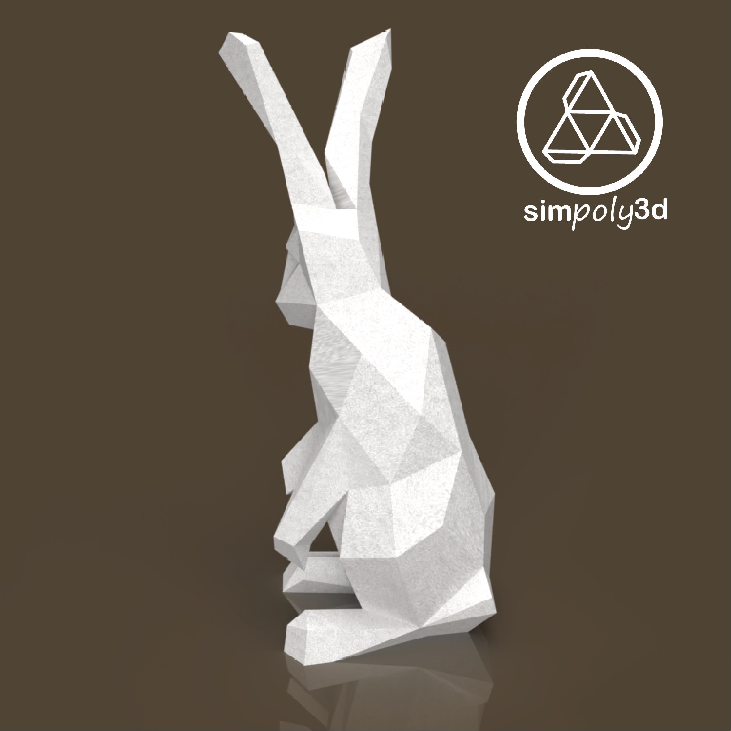 HARE_01 Paper Craft, Digital Template, Origami, Pdf, Svg, Dxf Download ...