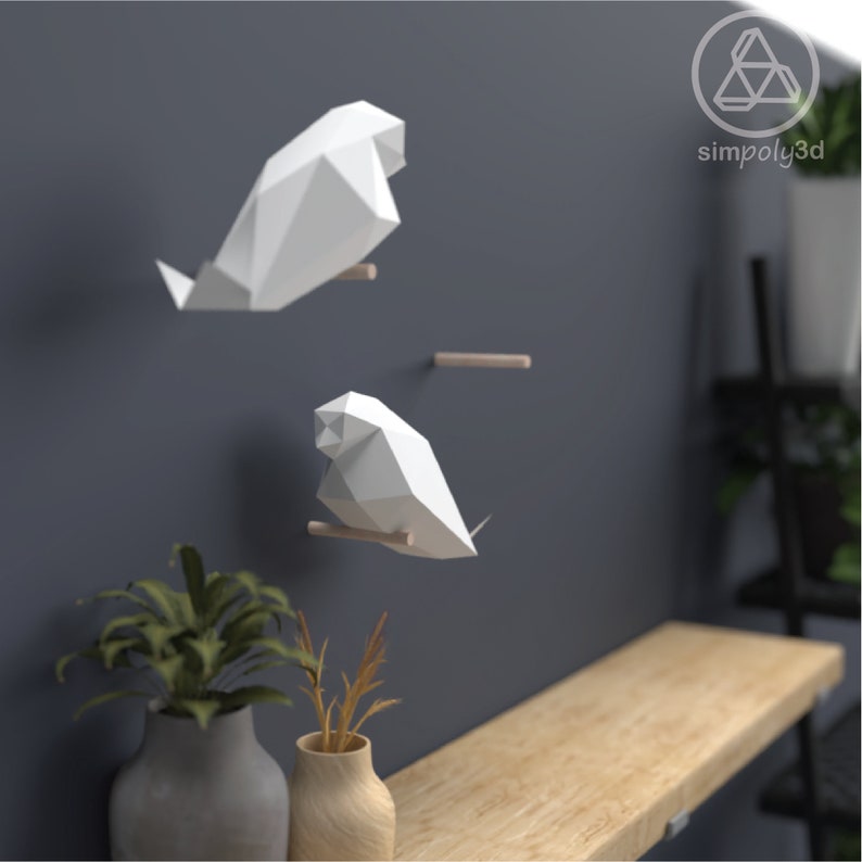 BIRD_01 Paper Craft Digital Template Origami Pdf Svg Dxf - Etsy