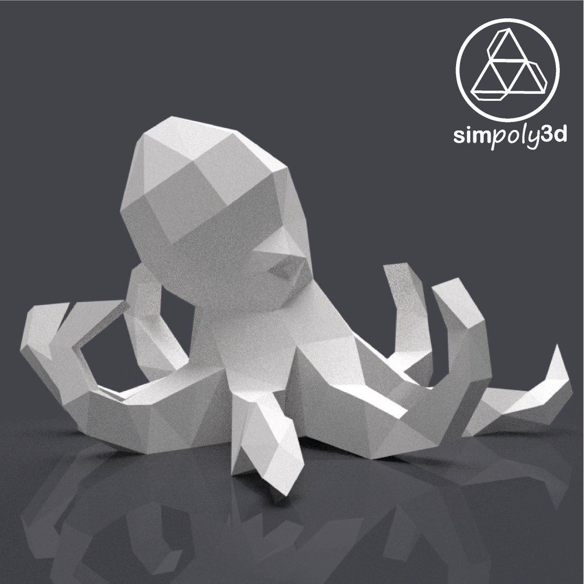 OCTO_01 Paper Craft Digital Template Origami Pdf Svg Dxf - Etsy