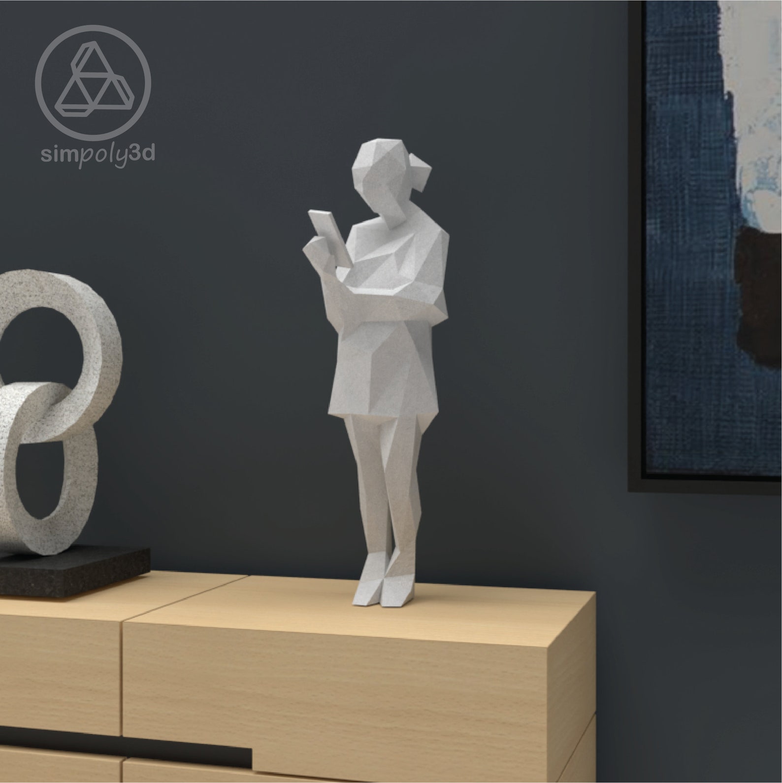 FIGURE_05, Paper Craft, Figure, Digital Template, Origami, Pdf, Svg ...
