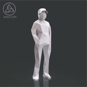 FIGURE_04, Paper Craft, Digital Template, Origami, Pdf, Svg, Dxf ...