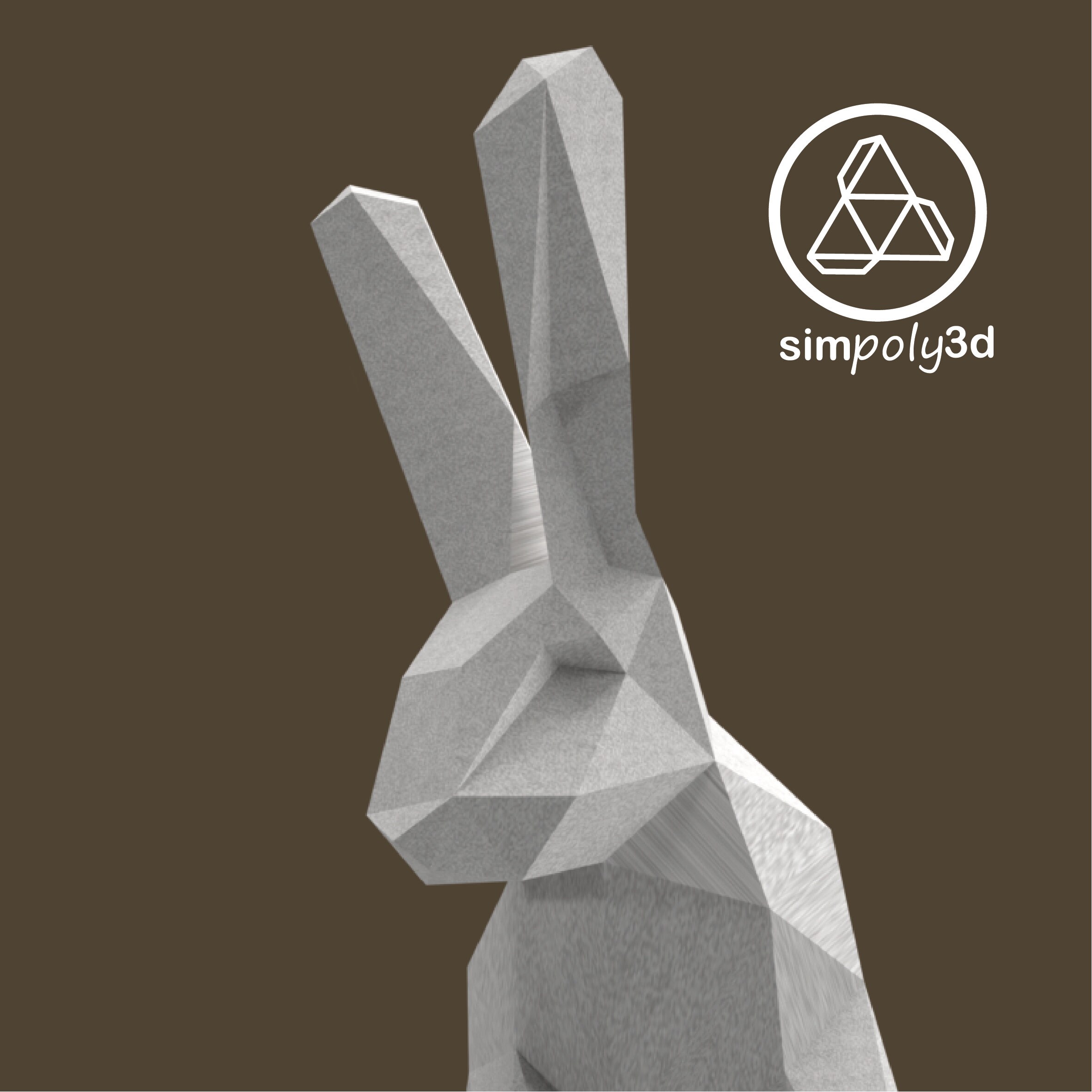 HARE_01 Paper Craft, Digital Template, Origami, Pdf, Svg, Dxf Download ...