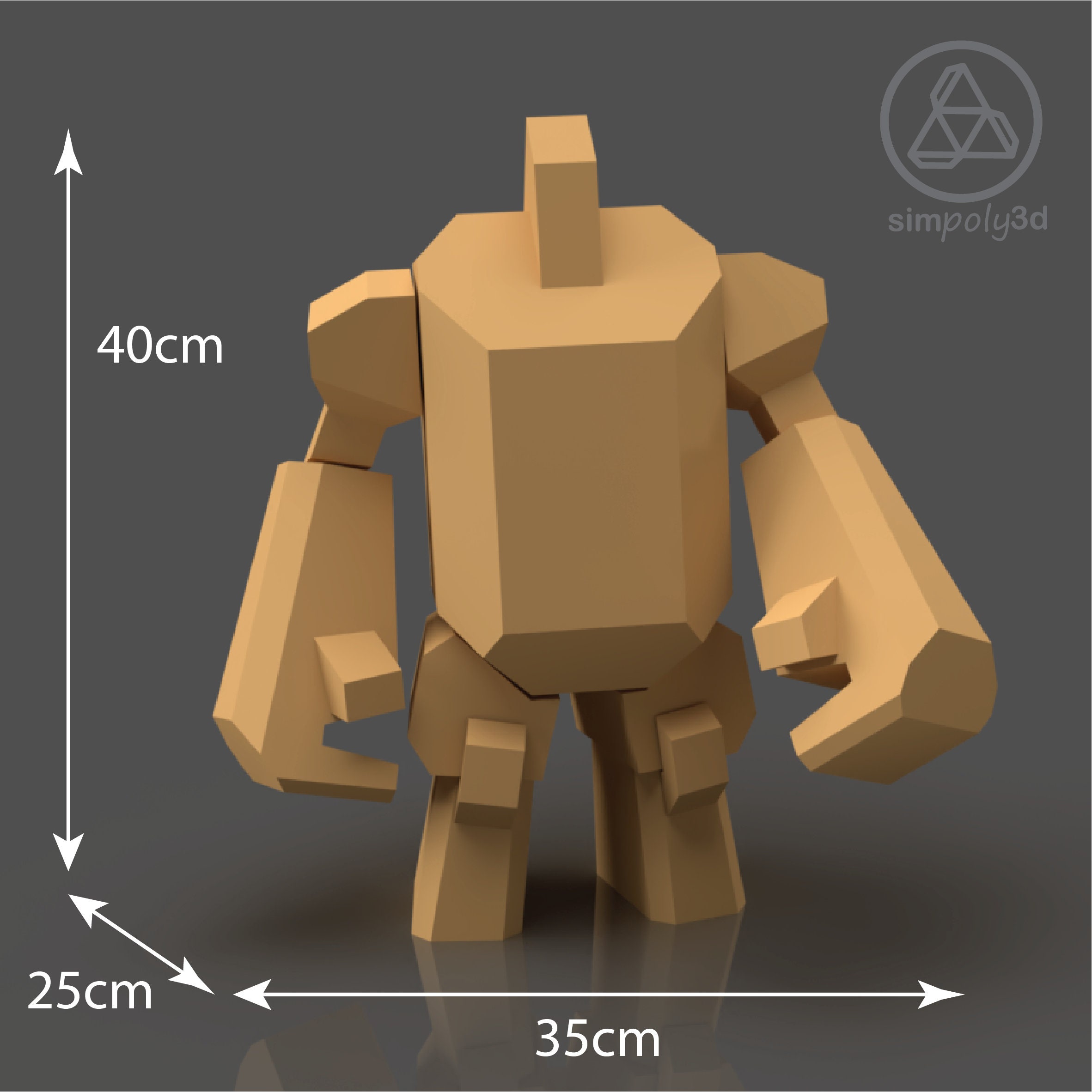 ROBOT_01, Paper Craft, Digital Template, Origami, Pdf, Svg, Dxf ...